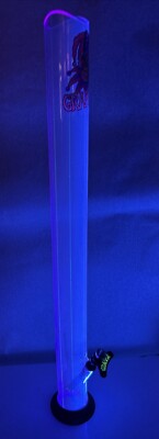 Vintage Graffix 2 Foot Acrylic Water Pipe Bong Smoking Tobacco Pipe ...