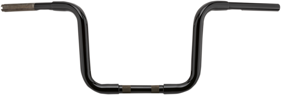 Todd's Cycle 1 1/4" Beater Bars Gloss Black 1" Center Mount Area 0601 ...