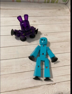 purple glitter stikbot bunny rabbit easter egg blind teal figure | eBay