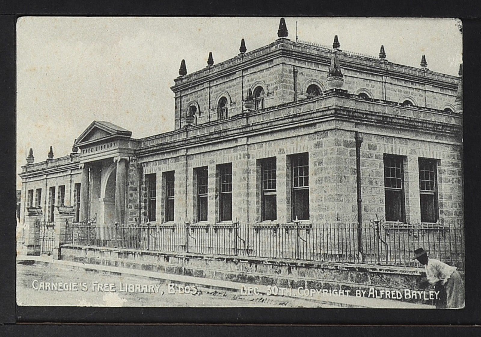 BARBADOS 01-BRIDGETOWN -Carnegie´s Free Library (1920) | eBay
