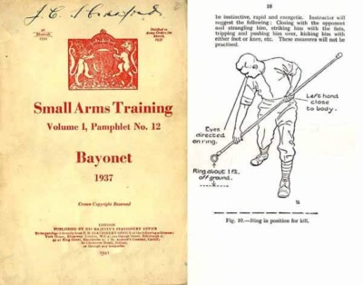 Bayonet Training 1937 - Australian Small Arms Training Manual- rev ...
