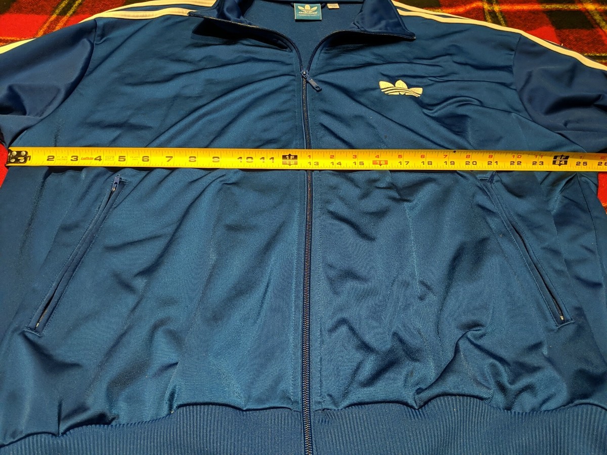 VTG Adidas Trefoil Blue Track Jacket Men's Size 2XL 3 Stripe VTG Adidas Trefoil Blue Track Jacket Men's Size 2XL 3 Stripe