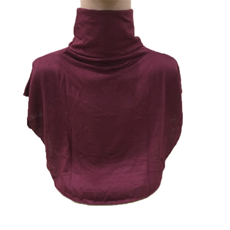 Islamic Neck Cover Fake Collar Women Muslim Full Cover Turtleneck Half ...