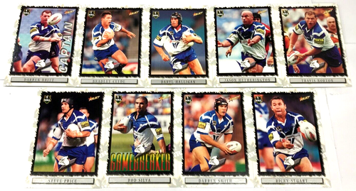 2000 SELECT NRL INAUGURAL TRADING CARD BASE TEAM SET BULLDOGS (9 ...