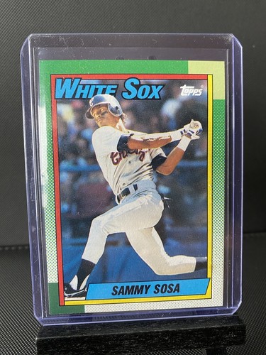 💥💥Error Card 1990 Topps Baseball Card #692 Sammy Sosa DOB ERROR Rookie ...