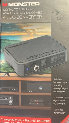 Monacor Monster Combo Audio Converter Black (Digital/Analog) | eBay ...