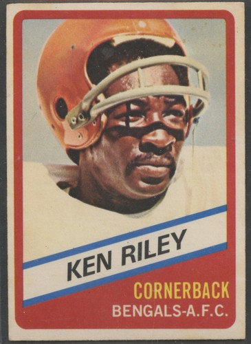 1976 Wonder Bread All-Stars #23 Ken Riley Cincinnati Bengals Hall-of ...