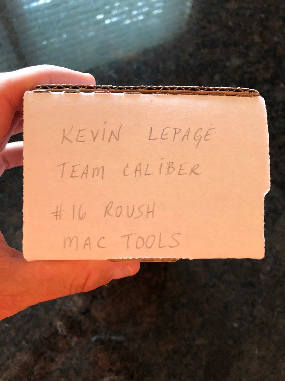 NASCAR 1/24 autographed diecast Team Caliber Kevin LePage & Jack Roush ...