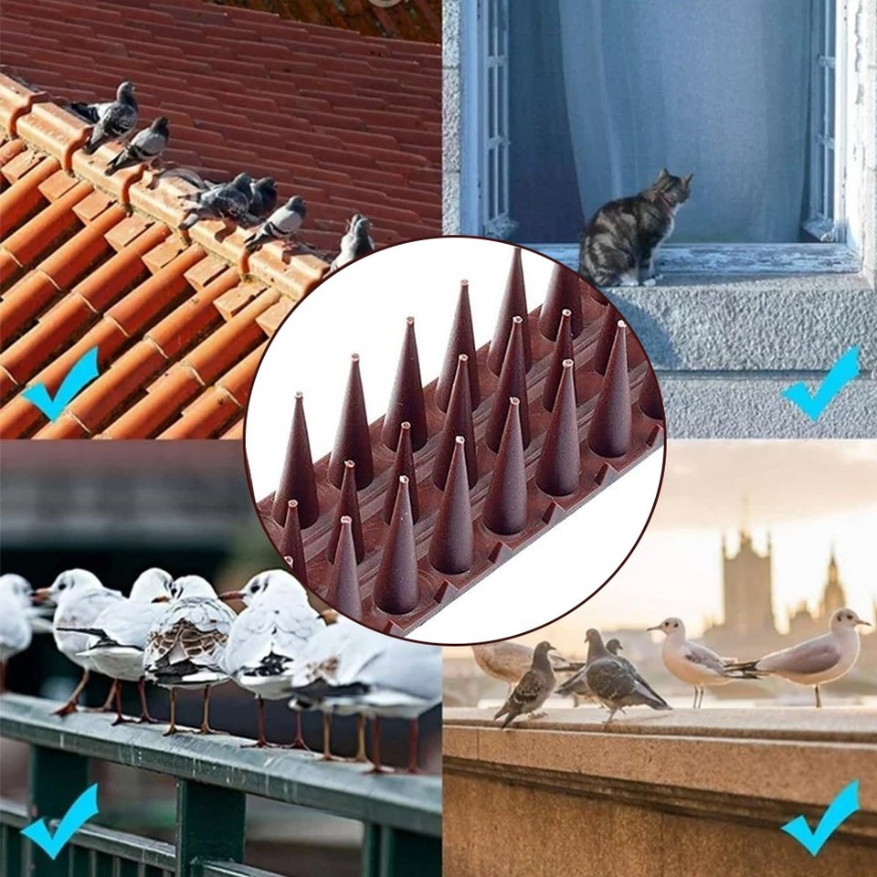 5M Bird Spike For Pigeon Deterrent Fences Wall Window Ledge Wide Cat ...