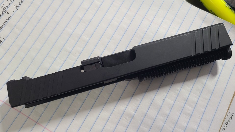 NEW Glock 17 Gen 1-3 RMR Cut Complete slide w match barrel recoil rod ...