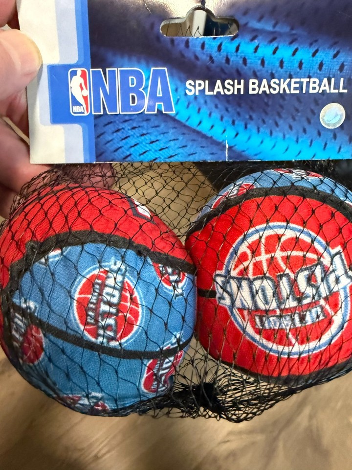 Detroit Piston Splash-n-Swim Water Ball Grenades! 2-Pack 3" | eBay