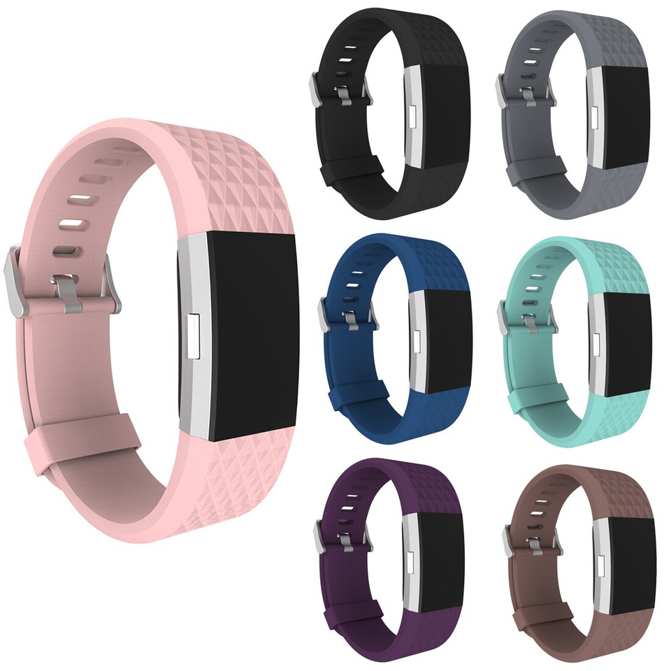 For Fitbit Charge 2 Strap Replacement Silicone Wristband Band Watch ...