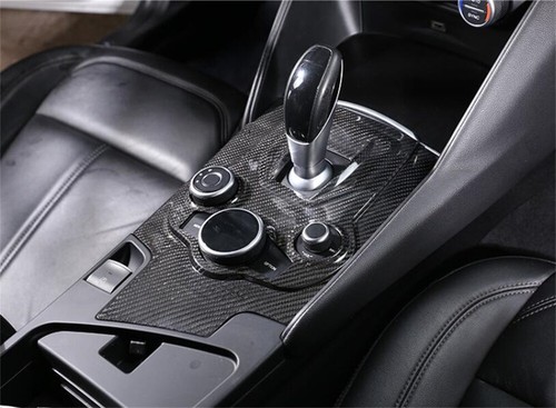 Carbon Fiber Center Console Gear Shift Panel Cover for Alfa Romeo ...