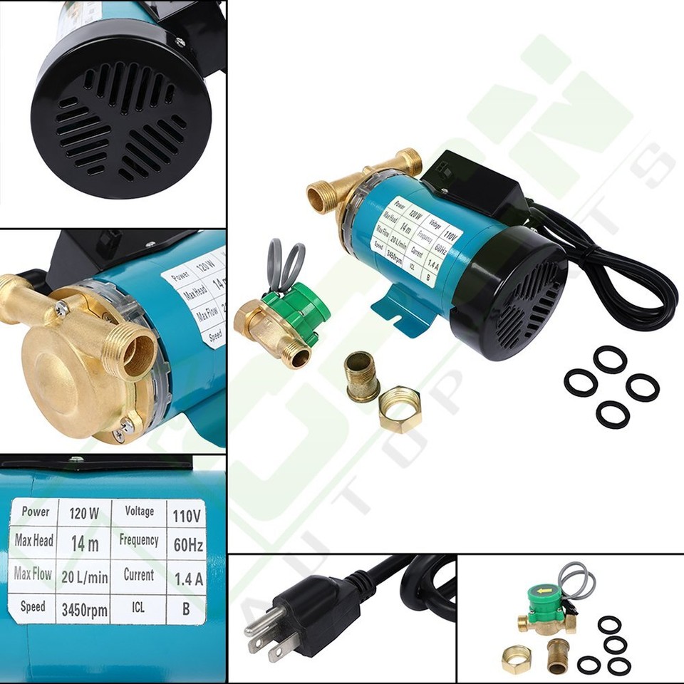 Automatic Booster Pump 120W Home Water Pressure Booster Pump with Flow ...