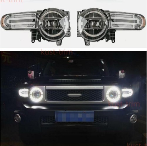 For 2007-14 Toyota FJ Cruiser LED Headlights assembly Double Beam Lens ...