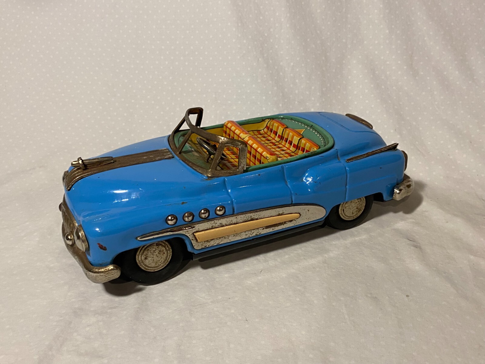 Vintage Tin Friction Toy Car Japan 11.5 inches larger car U-77 | eBay