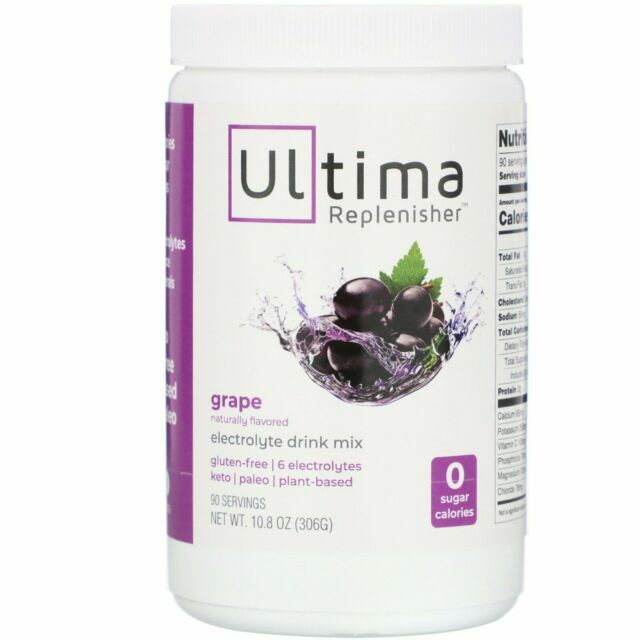 Ultima Replenisher Hydrating Electrolyte Powder Supplement - Grape, 90 ...
