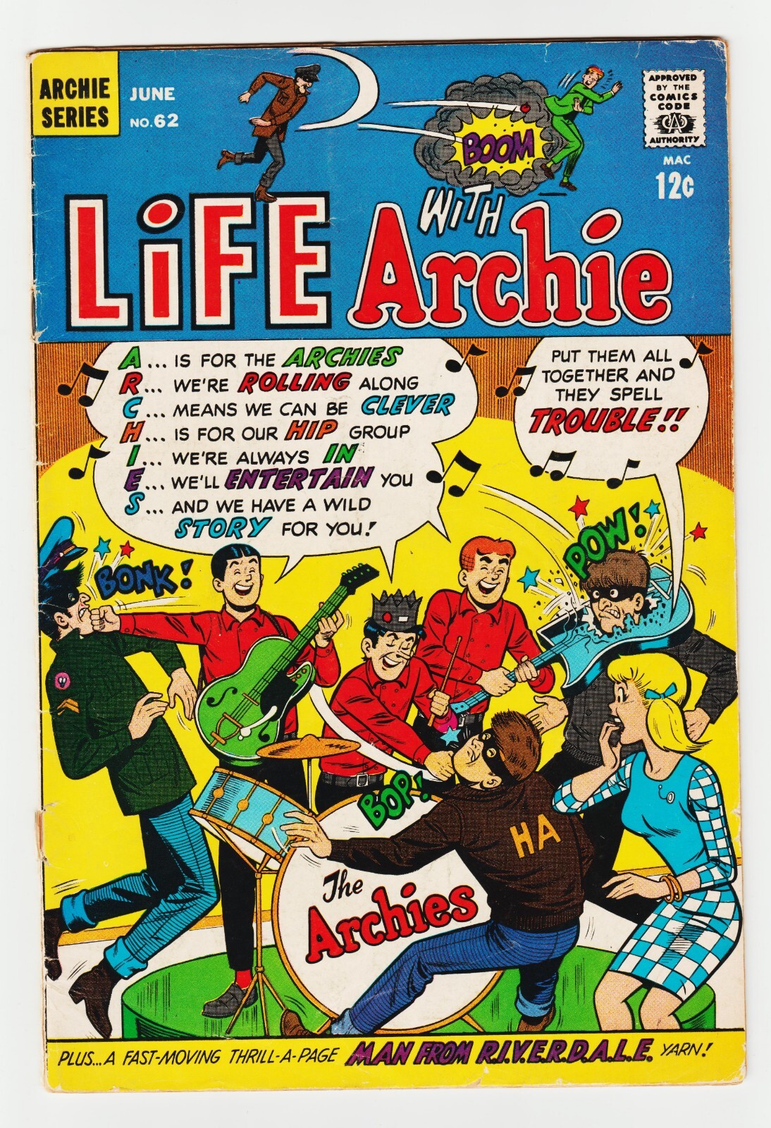 Life with Archie #62 Harvey Comics Vintage MG First Cover App Archie ...