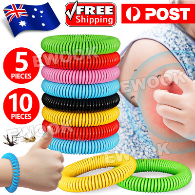 5/10PCS Anti toxic Mosquito Repellent Insect Wrist Bands Camp Bracelet ...