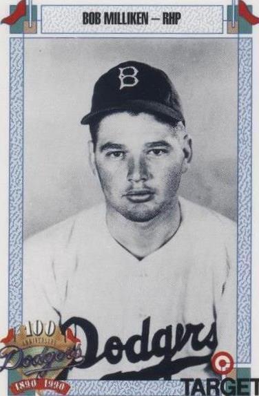 1990 Target Dodgers 100th Anniversary - Bob Milliken #533 for sale ...