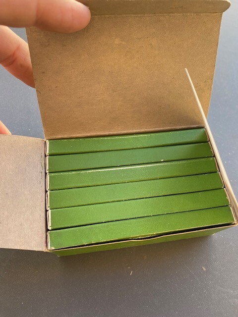 VINTAGE FULL BOX of 12 x4 NEW OLD STOCK AUTOPOINT RED MARKING LEADS in ...