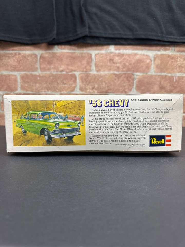 '56 CHEVY 1/25 SCALE STREET CLASSIC REVELL MODEL KIT H-1285 | eBay