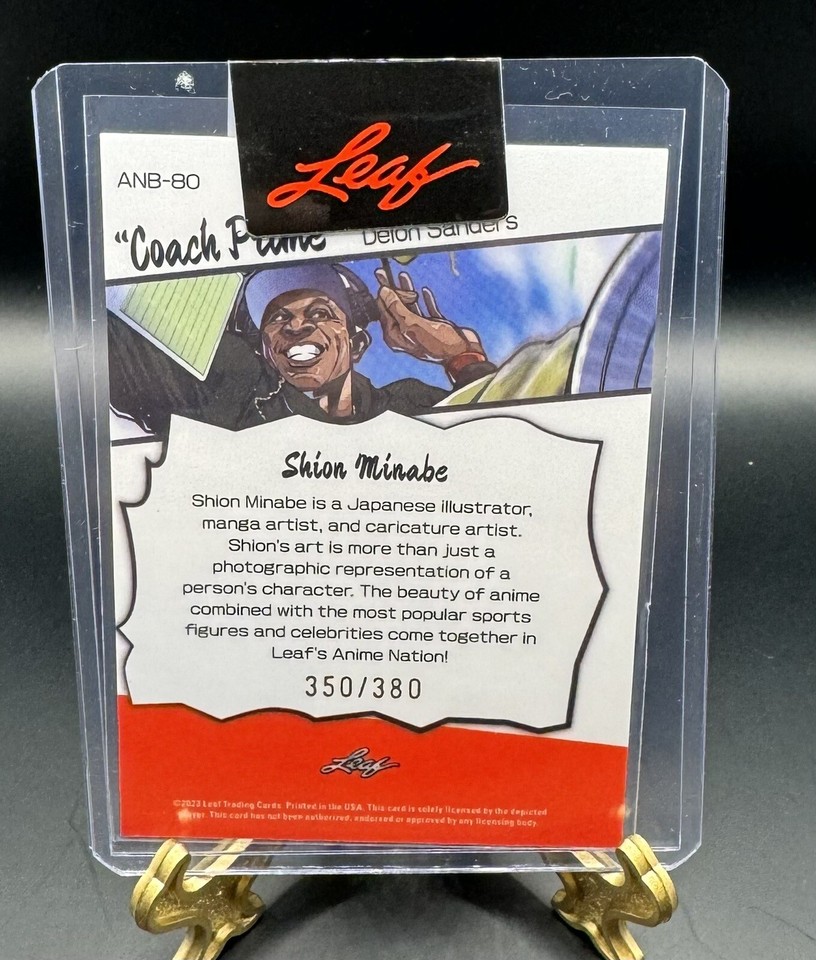 2023 LEAF METAL ANIME NATION COLORADO COACH PRIME DEION SANDERS SP 350/ ...