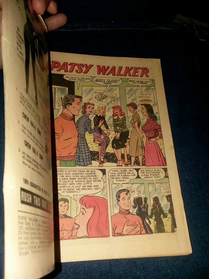 Patsy Walker #52 atlas marvel comics 1954 golden age hedy wolfe good ...