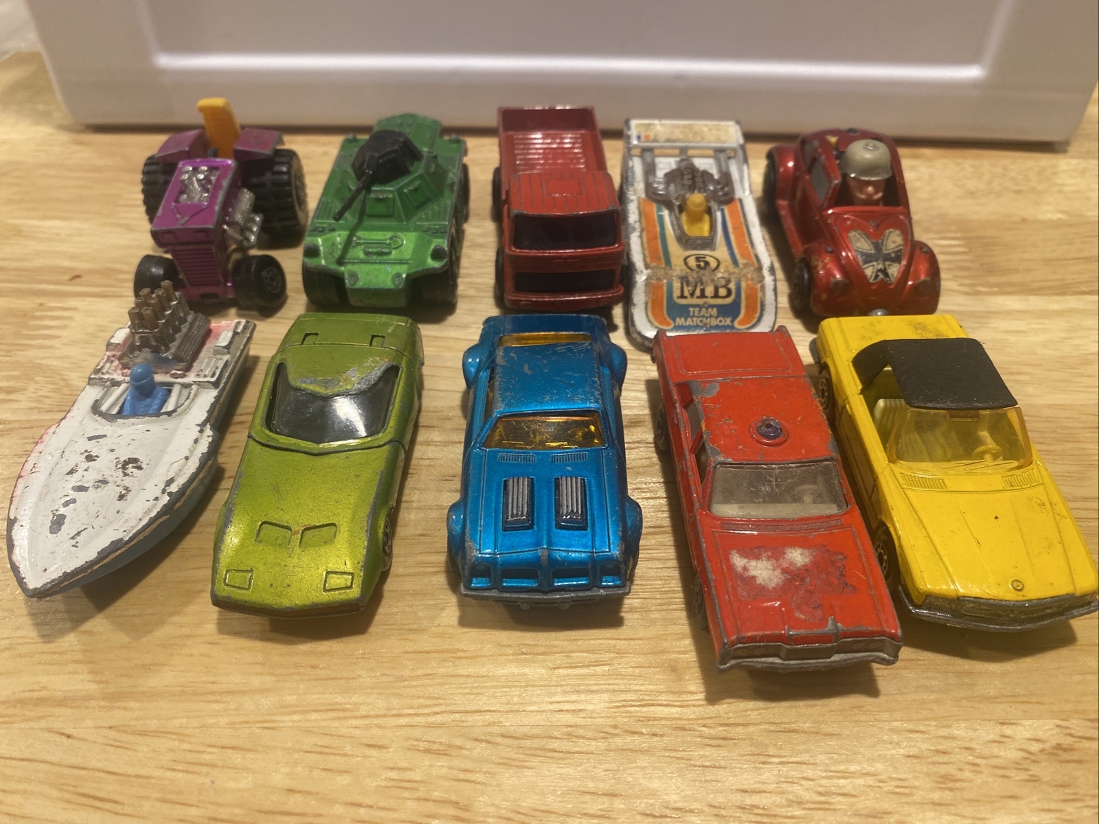 Vintage Matchbox Lesney Cars 1970s 10 Car Lot Mercedes Weasel Mod ...