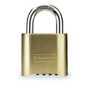 Master Lock 176 Combination Padlock,Bottom,Brass | eBay