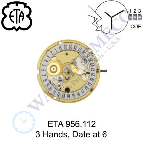 Genuine ETA 956.112 Watch Movement Swiss (Multiple Variations) | eBay