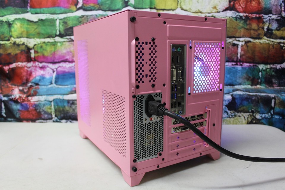 Custom Pink Gaming Desktop PC Intel i7 Quad 16 GB SSD + 1TB Nvidia GTX ...