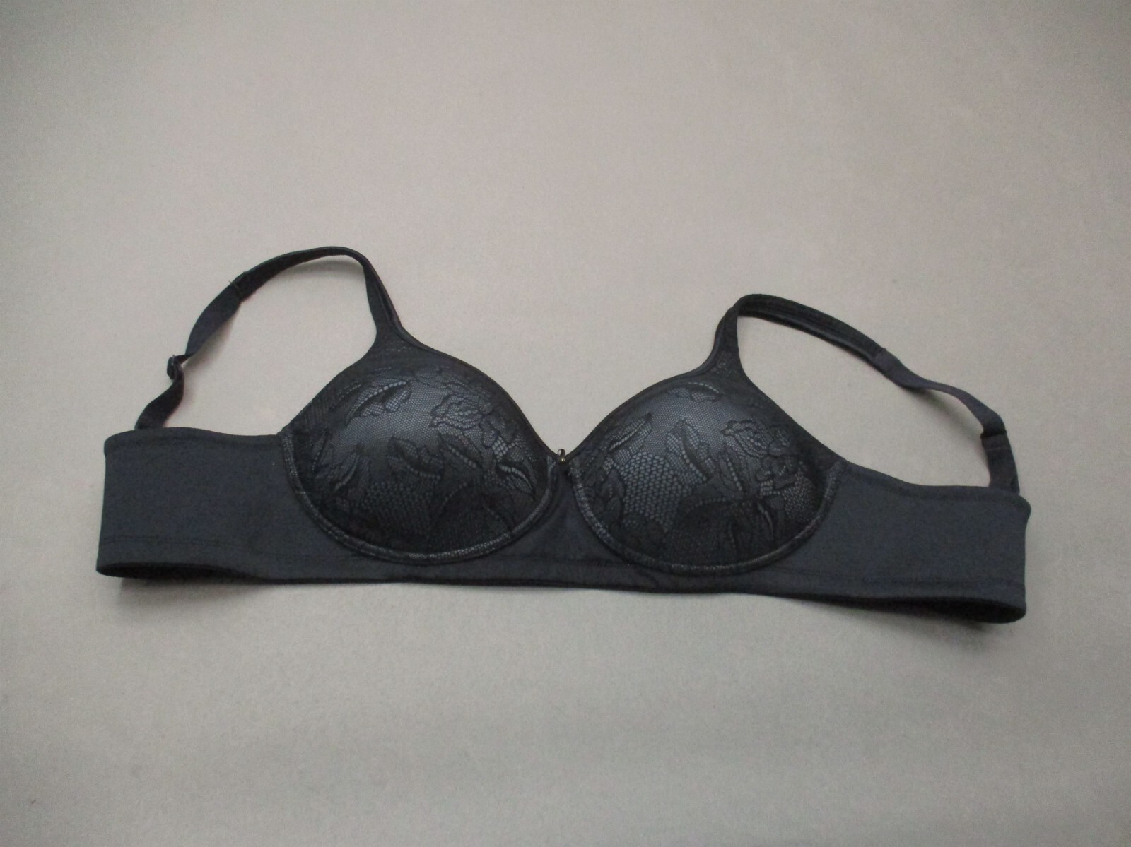 38C Vanity Fair Womens BLack Lined Underwire Back Closure Adjustable ...