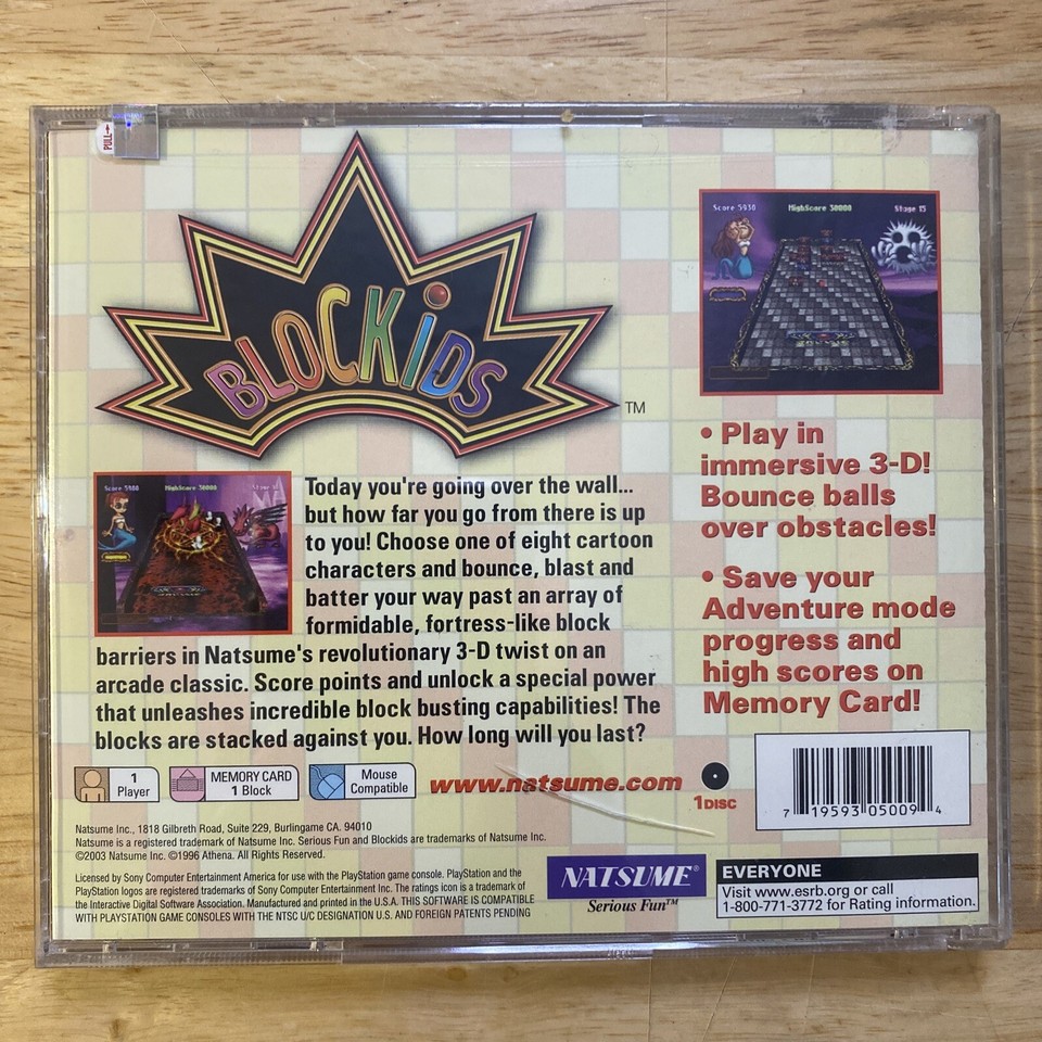 Blockids Sony Playstation 1 Game PS1 Complete - Sealed - Read!! | eBay