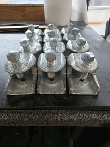 (Lot of 12) Steel City SC 215 Type J Beam Clamp, 3/8" Threaded | eBay
