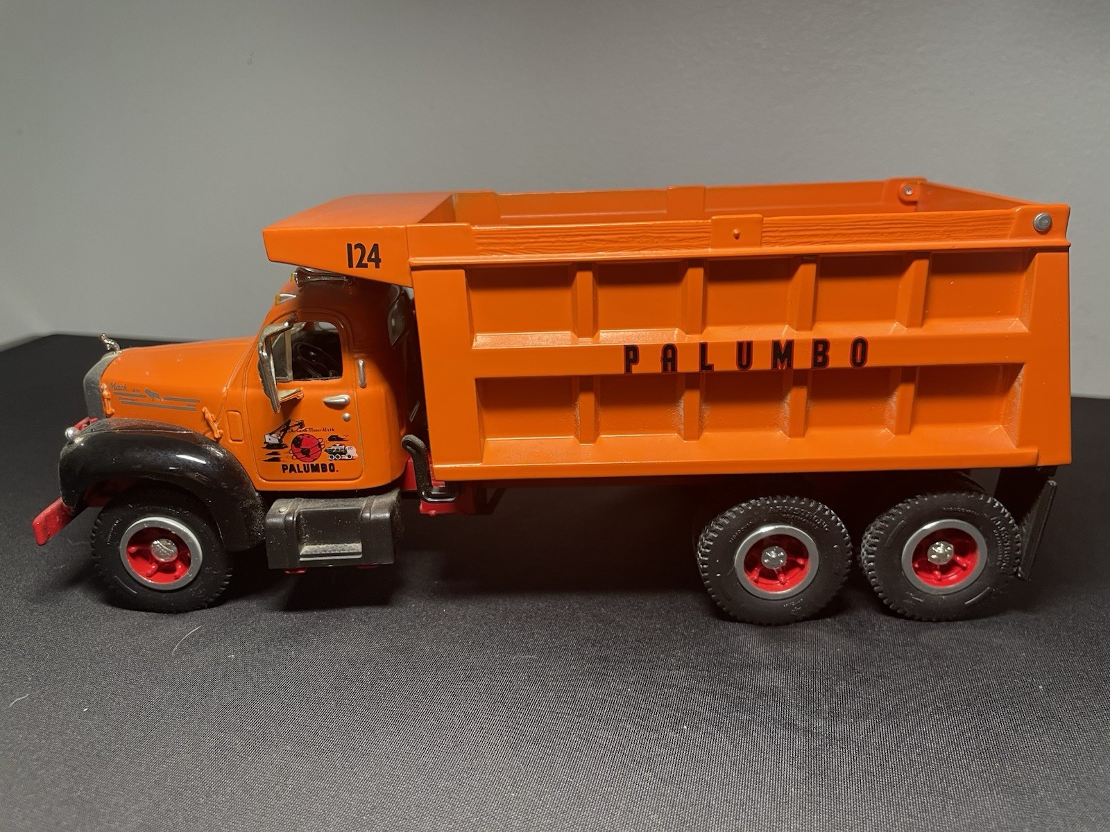 First Gear 1/34 Scale Diecast 1960 Mack Model B-61 Palumbo Dump Truck ...