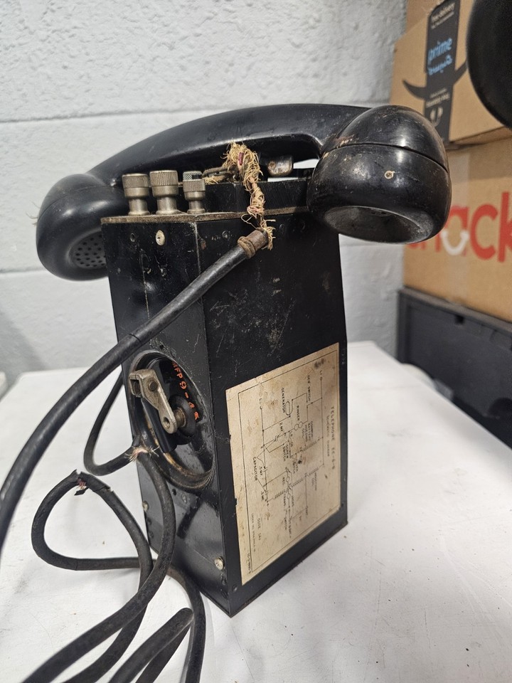 Vintage Military Field Telephones (Set of 2) Antique Handset Units ...