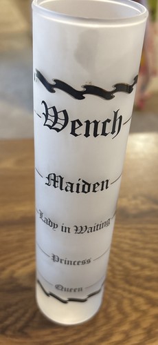 Medieval Times Dinner & Tournament 7-1/2" Tall Frosted Shot Glass Queen ...