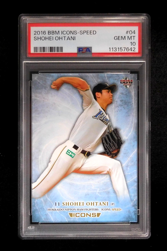 2016 BBM Icons Speed Shohei Ohtani #04 Japanese Nippon-Ham Fighters PSA 10 | eBay