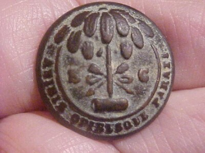 CIVIL WAR C.S.A. CONFEDERATE SOUTH CAROLINA FULL SIZE COAT BUTTON DUG ...