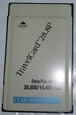 Microcom PC Card 28800 modem 14400 fax | eBay