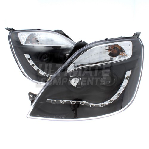 Ford Fiesta Mk6 2002-2008 ST150 Projector LED DRL R8 Devil Eye ...