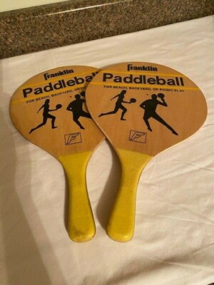 Vintage Franklin paddle ball paddles beach backyard or picnic play | eBay