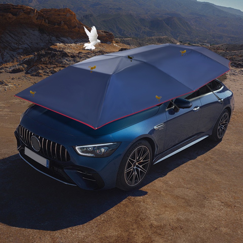 Semi-Automatic Car Tent Removable Sun Protection Car Awning Cover 4.2*2 ...