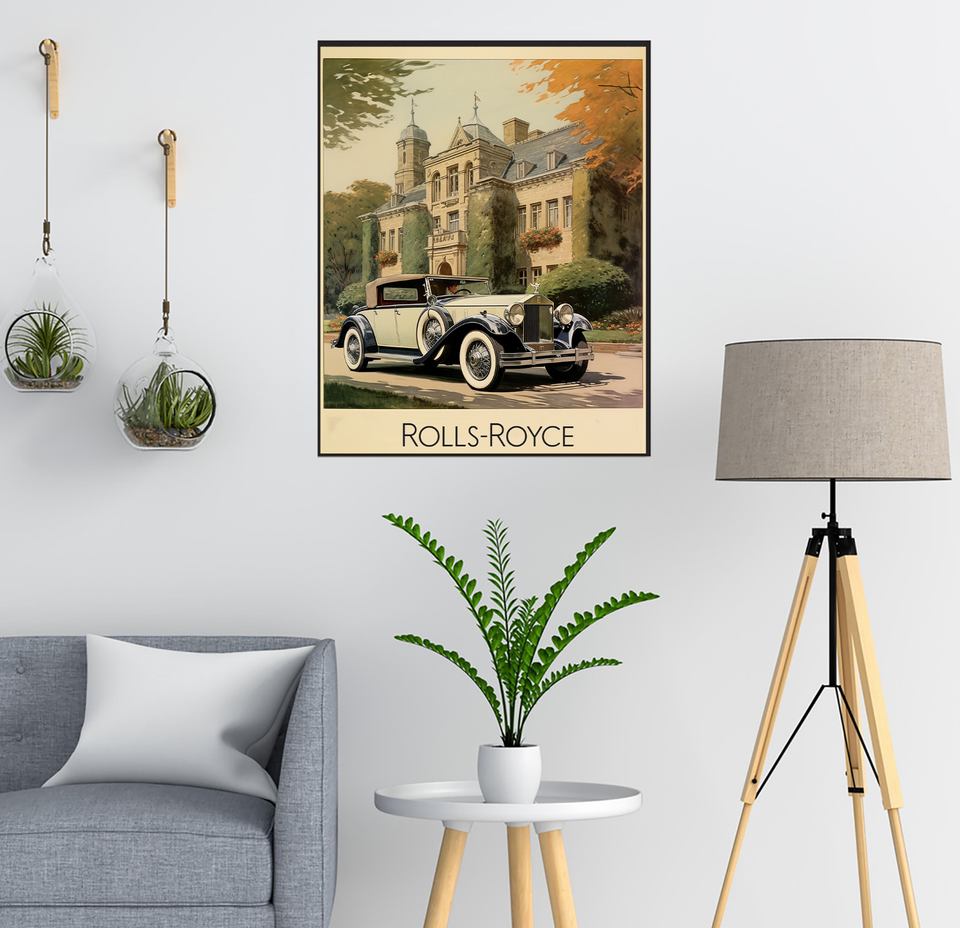 Rolls Royce Poster- Rolls Royce Wall Art, Rolls Royce svg, Rolls Royce ...