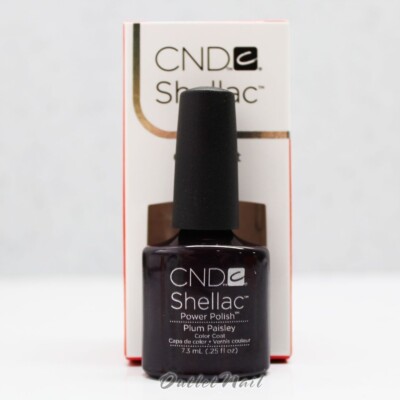 CND Shellac UV LED Gel Nail Polish - Plum Paisley #90627 | eBay