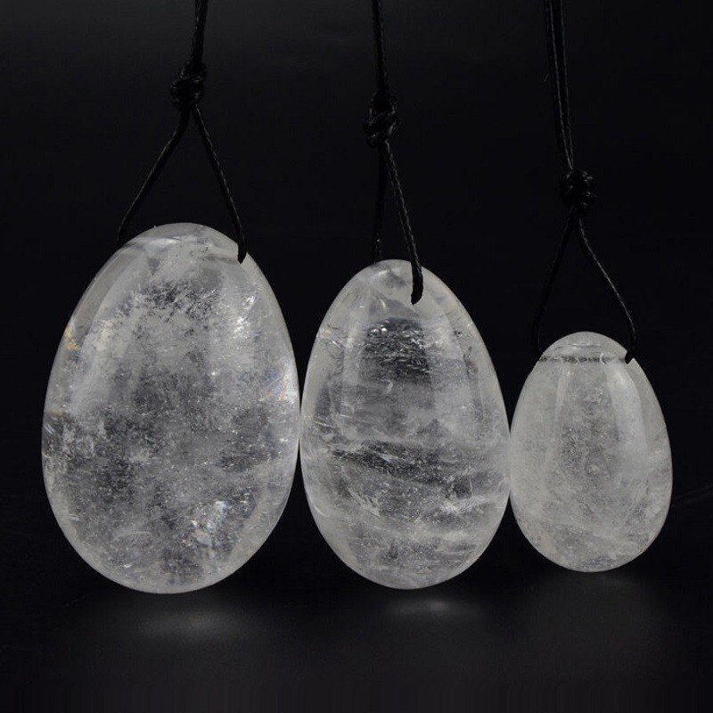 Natural Rose Quartz Stone Carved Jade Yoni Eggs for Women Kegel ...