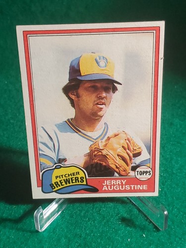 1981 Topps Baseball #596 Jerry Augustine Milwaukee Brewers | eBay