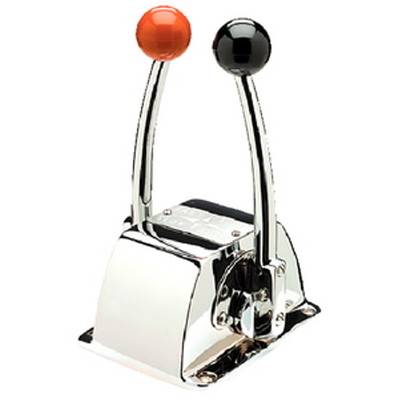 Single Engine Binnacle Mount Twin Lever Shift and Throttle Control Box ...