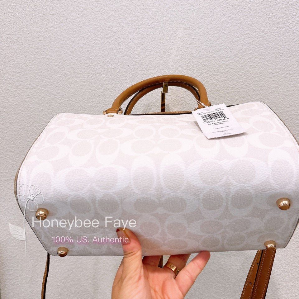 NWT Coach Rowan Satchel In Signature Canvas 2025 CV961/CV962/cw376 | eBay